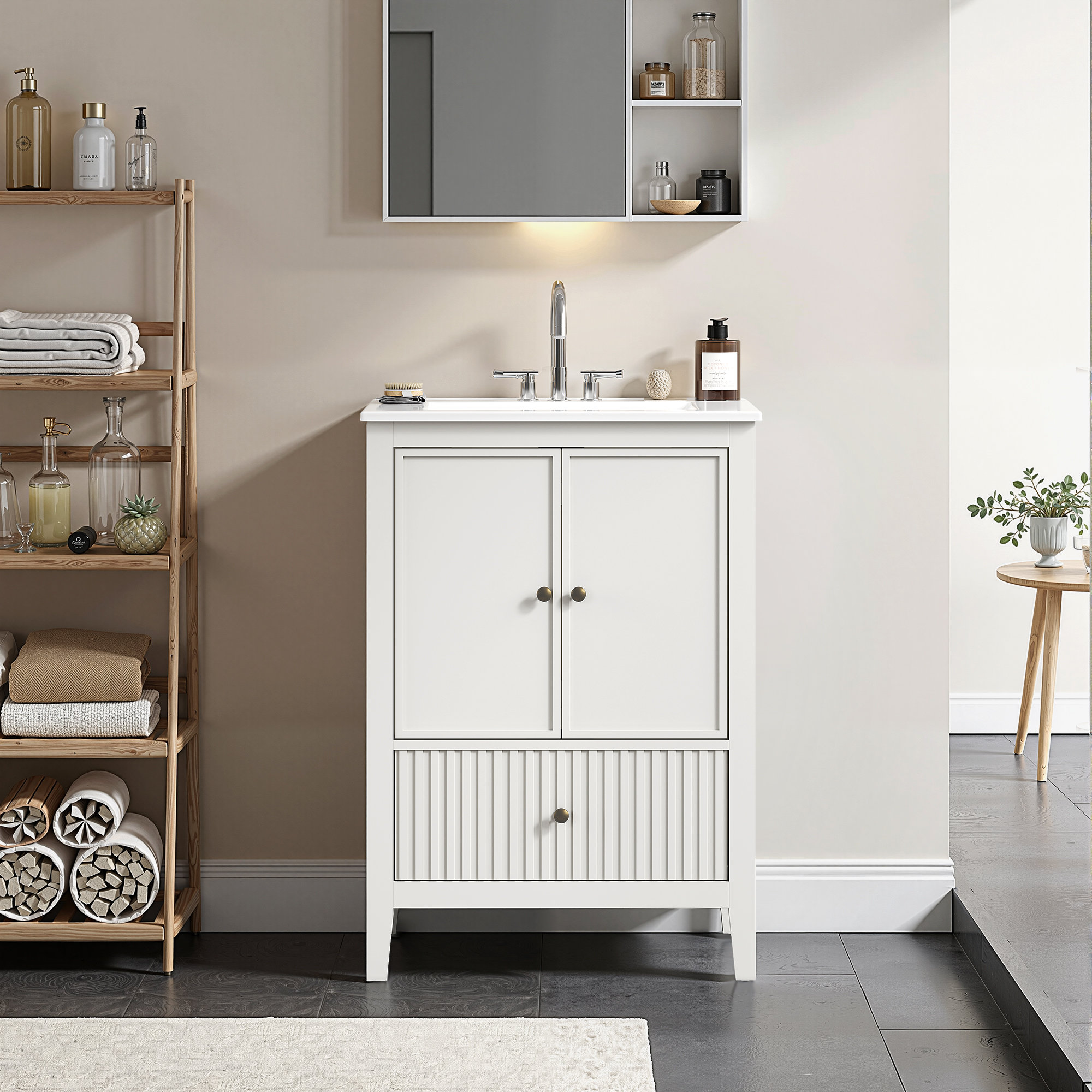 Blue Elephant 61Cm Bathroom Vanity With Sink | Wayfair.co.uk