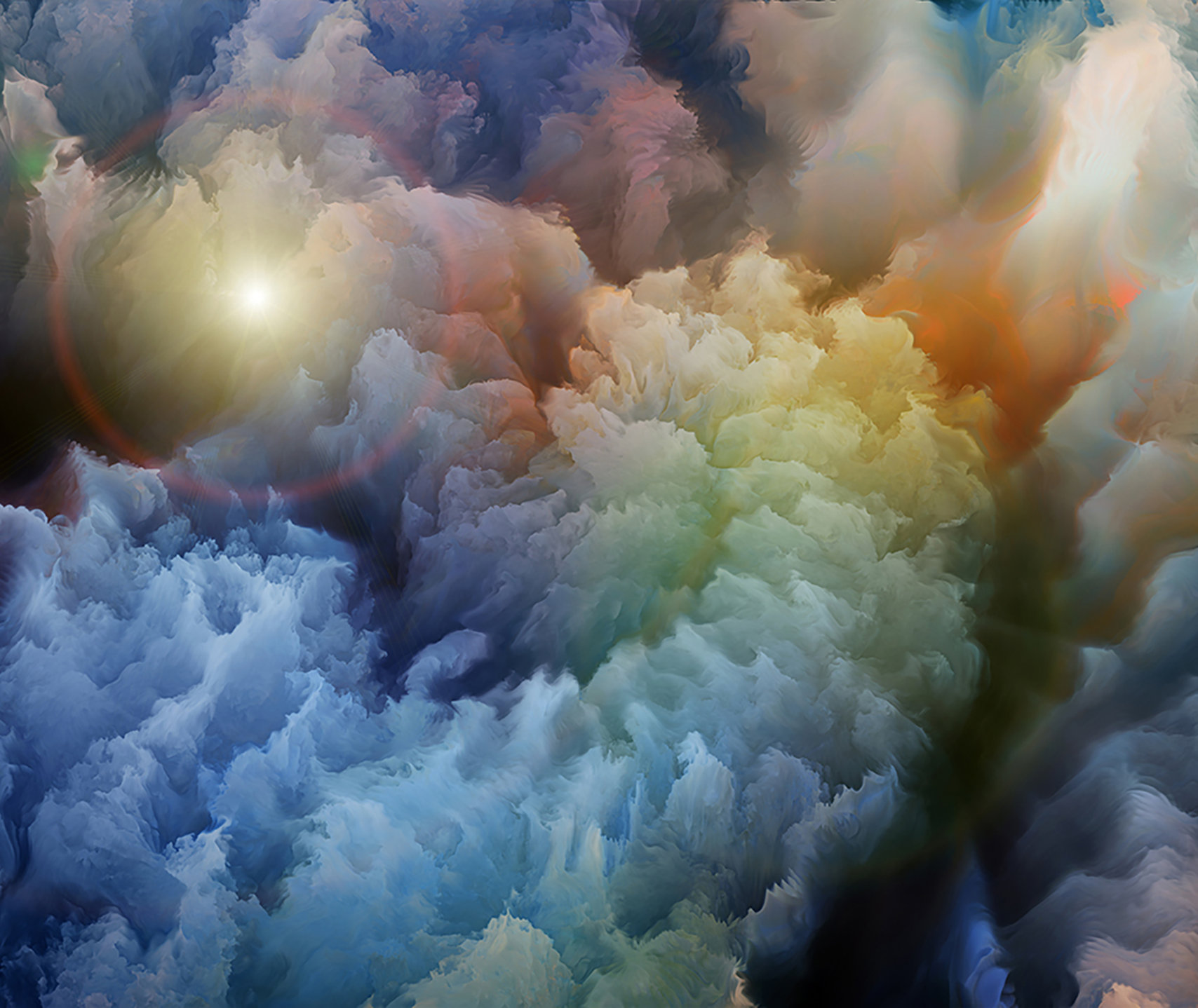 Wrought Studio™ Muskingum Clouds 8' x 118" 6 Piece Wall Mural Set ...