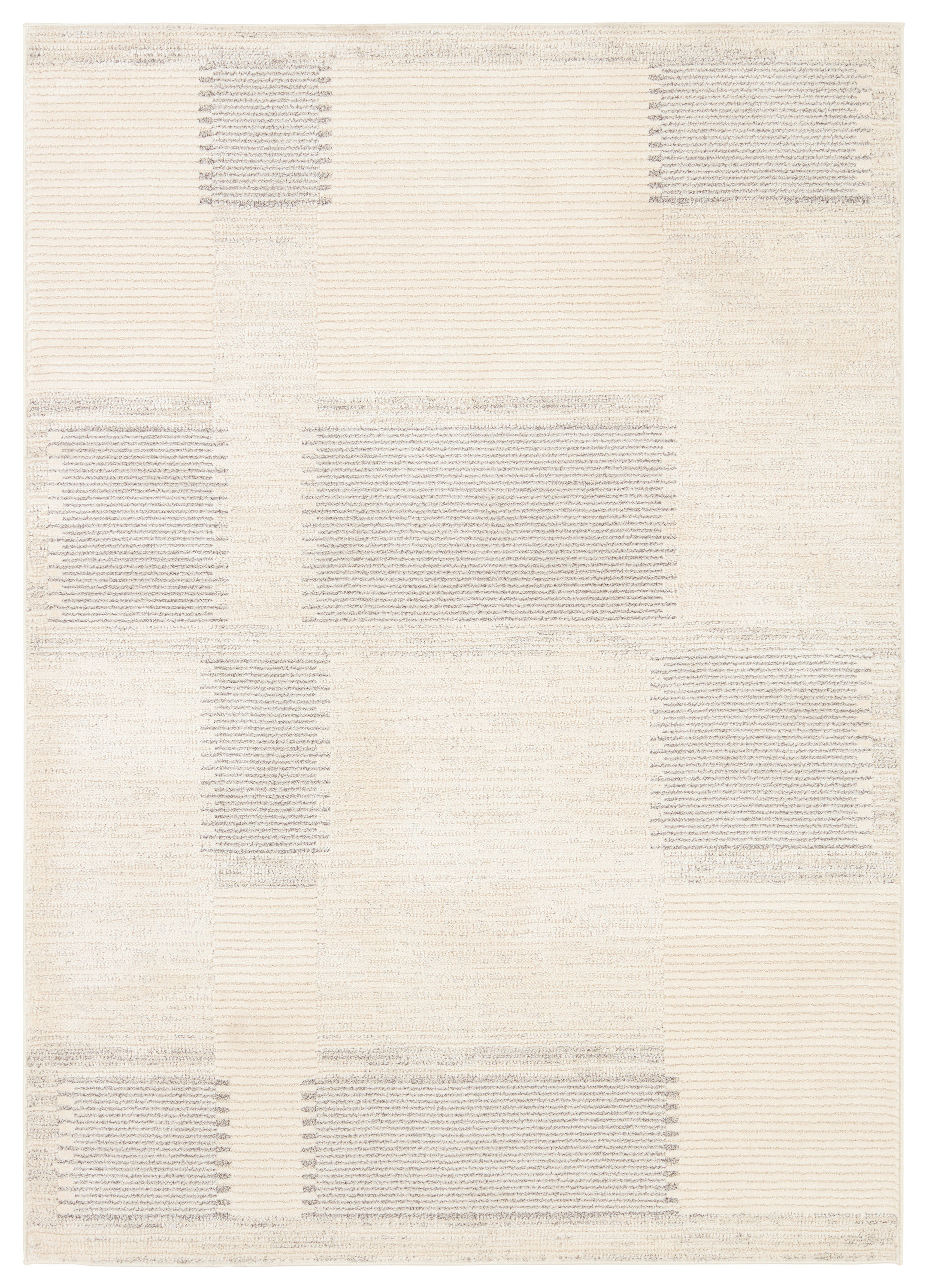 Union Rustic Vibe By Union Rustic Lonita Performance Striped Cream/Gray ...
