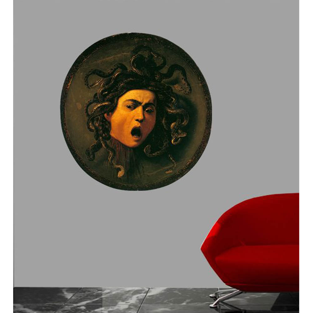 Astoria Grand Caravaggio Head of Medusa Wall Decal | Wayfair