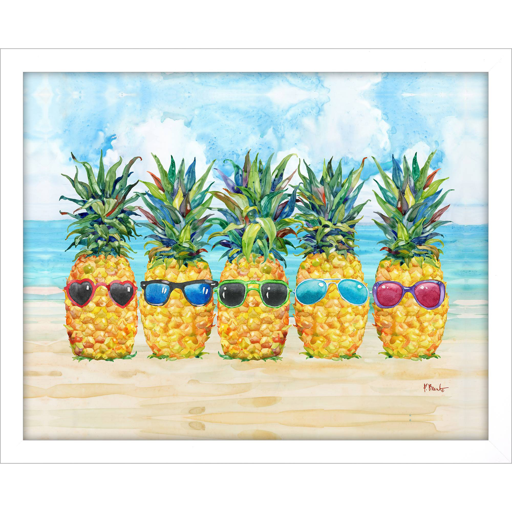 Trinx Cool Kona Pineapple Framed On Paper Print | Wayfair