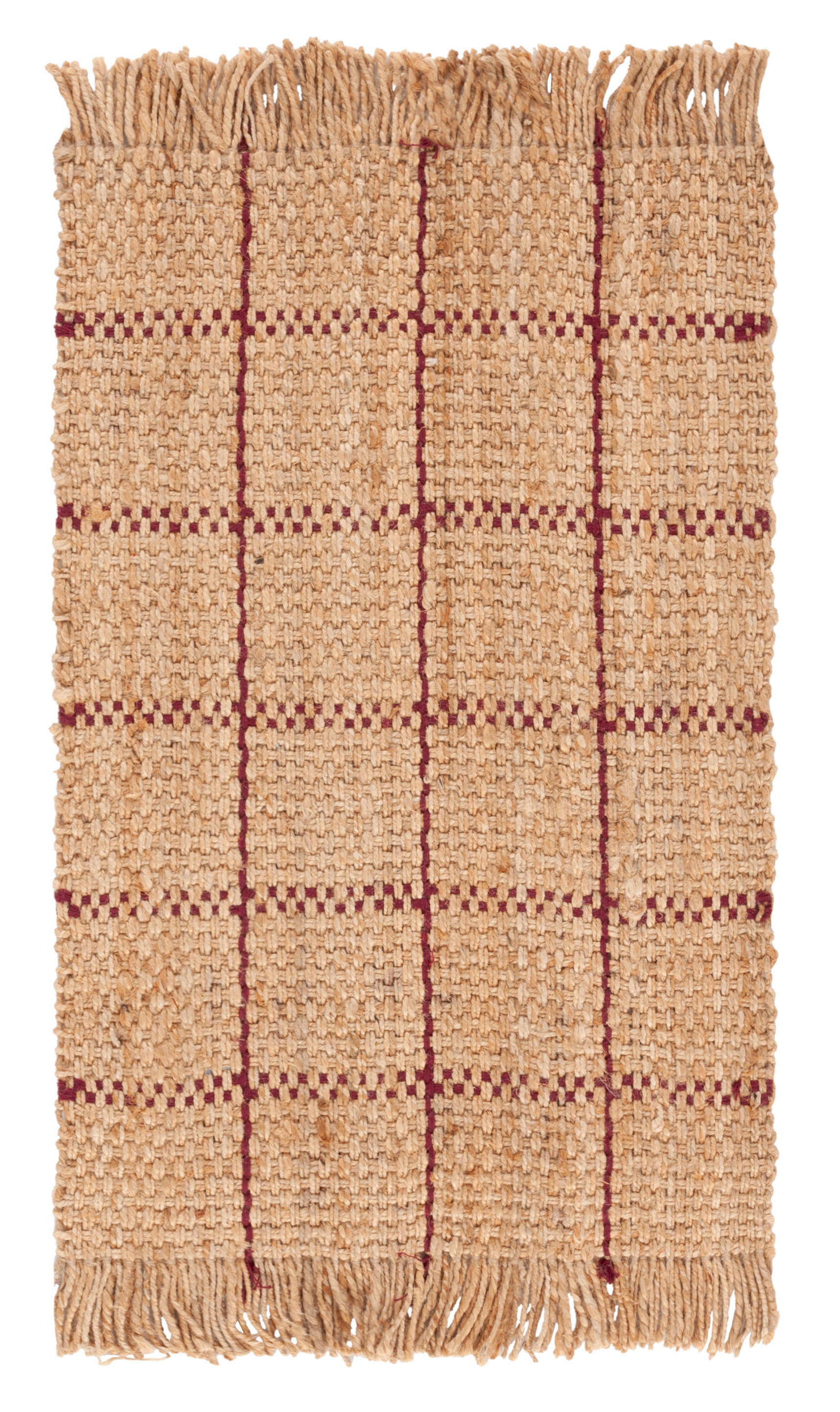 Gracie Oaks Natural Fiber 602 Hand Woven Jute Geometric Rug | Wayfair