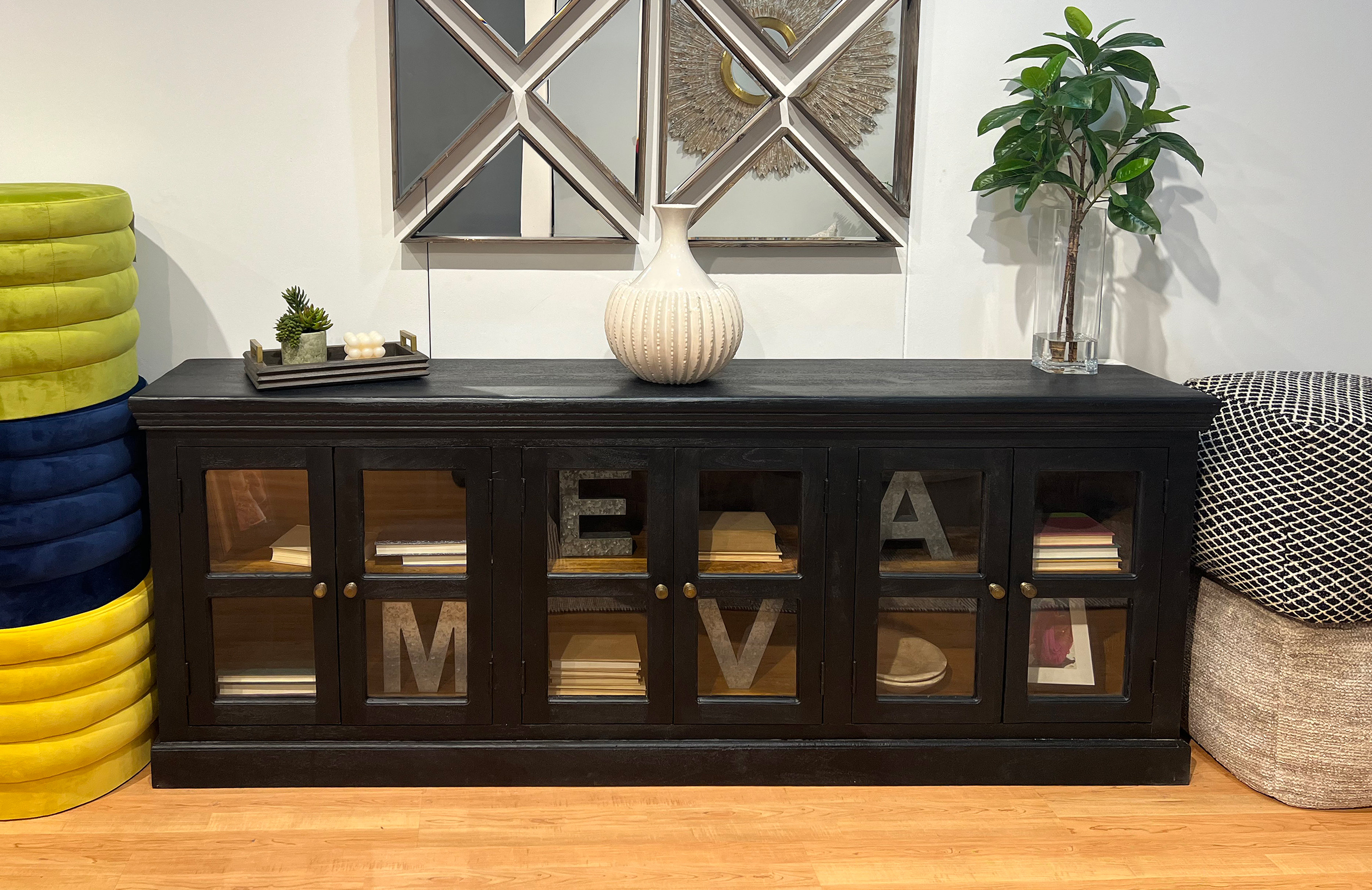 Wildon Home® Peachtree 6-Door Mango Glass Sideboard - Wayfair Canada