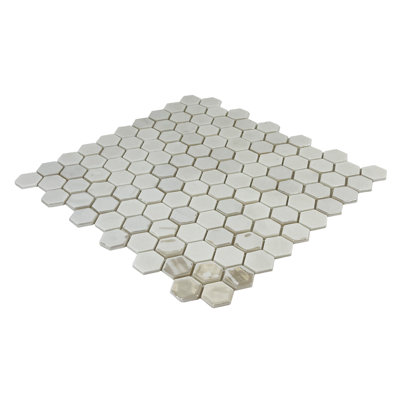 Tile Cart Shine Hex 12" x 12" Glass Mosaic Tile | Wayfair