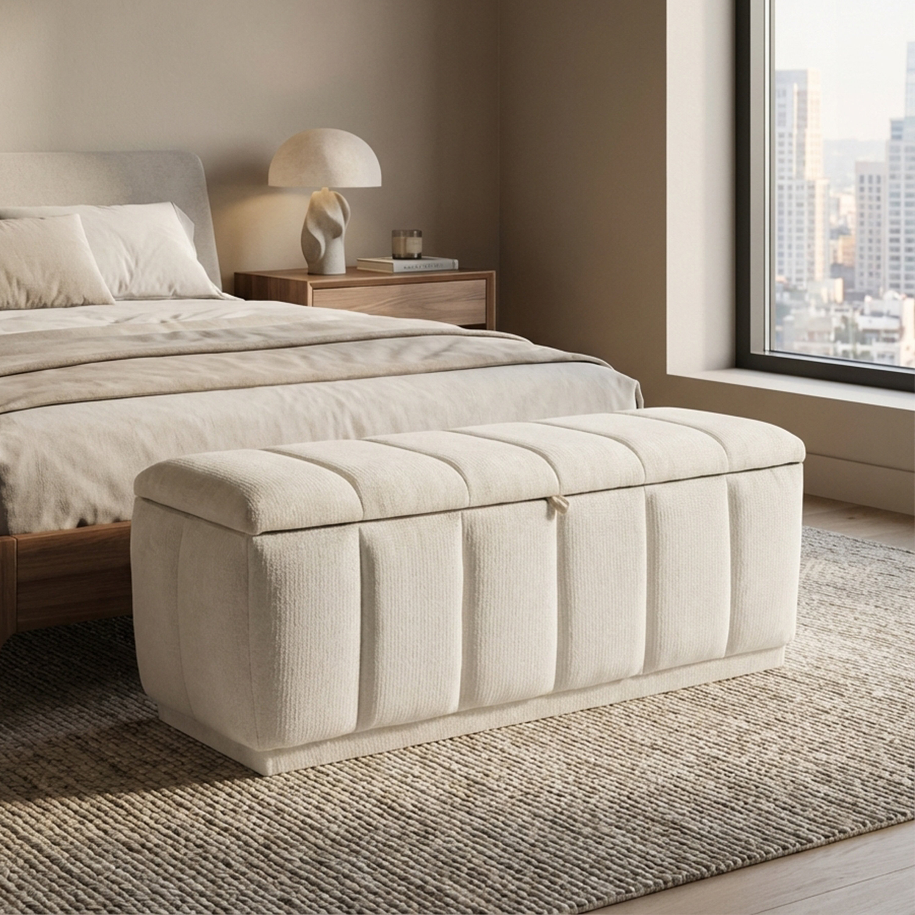 Latitude Run® Upholstered Storage Bench, Bedroom Bench For Living Room ...