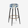 Design Art Nautical Allure Of Blue Flower Ocean - Coastal Bar Stools ...