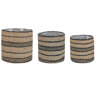 Longshore Tides Sparta Set Of 3 Seagrass Plant Pot Baskets Natural And ...