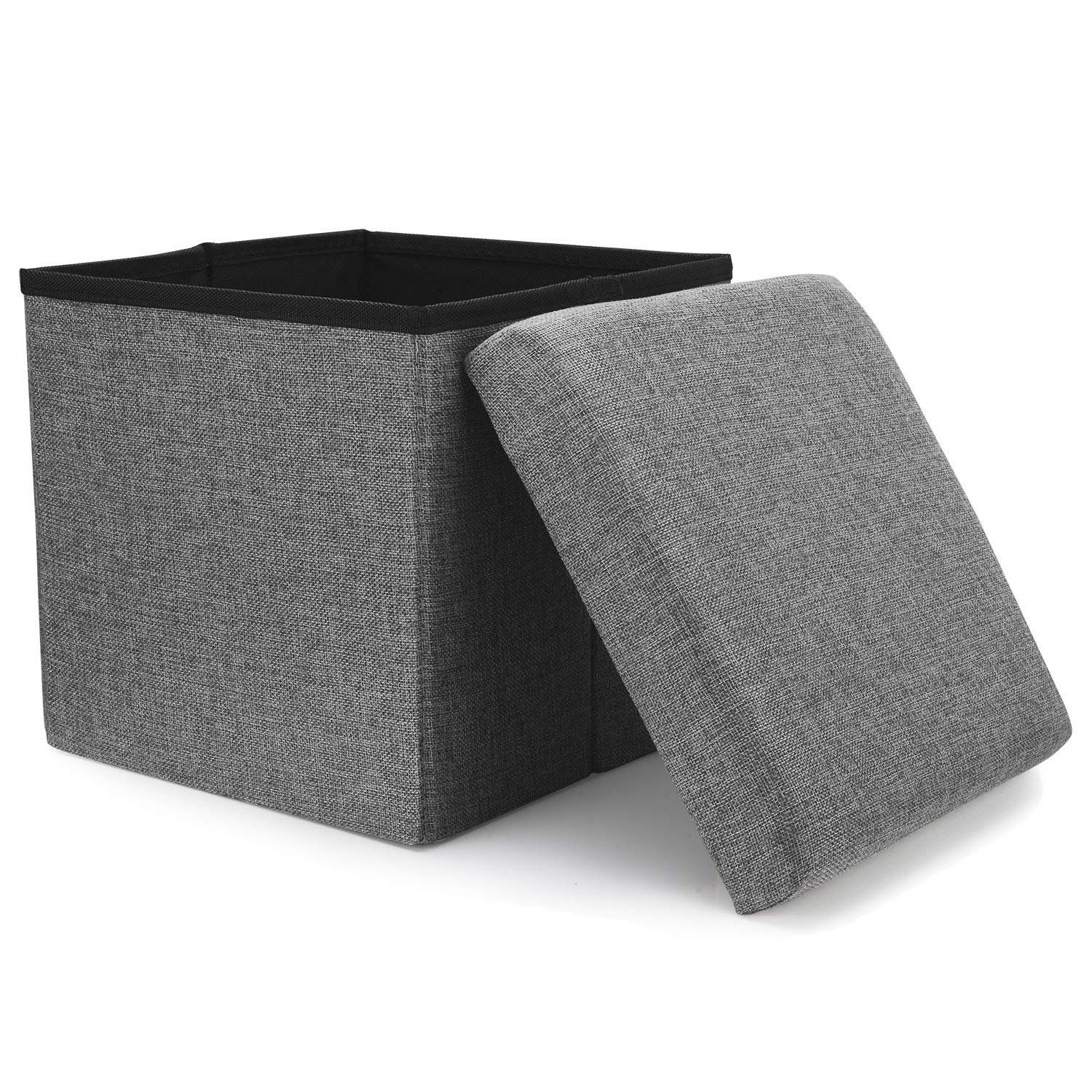 Ebern Designs Folding Storage Ottoman, Versatile Space-Saving Storage ...