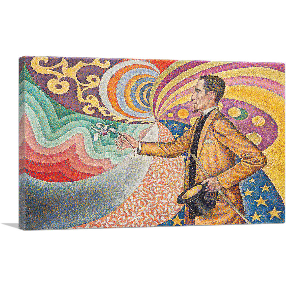 ARTCANVAS Portrait of Felix Feneon 1890 by Paul Signac - Wrapped Canvas ...