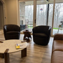 Wade Logan® Azurdee Top Grain 100% Genuine Italian Leather Swivel ...