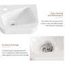 KUNMINGZHUANGZHEN Floating Bathroom Sink Wall Mounted - Rectangle ...