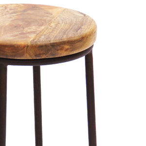 Union Rustic Parkridge Solid Wood 24'' Counter Stool & Reviews | Wayfair