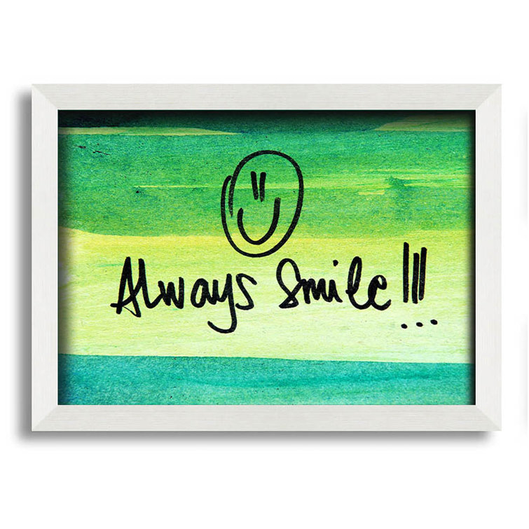 Happy Larry Always Smile Framed Print Wall Art | Wayfair.co.uk