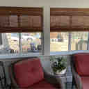 Arlo Blinds Java Deep Sheer Bamboo Roman Shades & Reviews | Wayfair