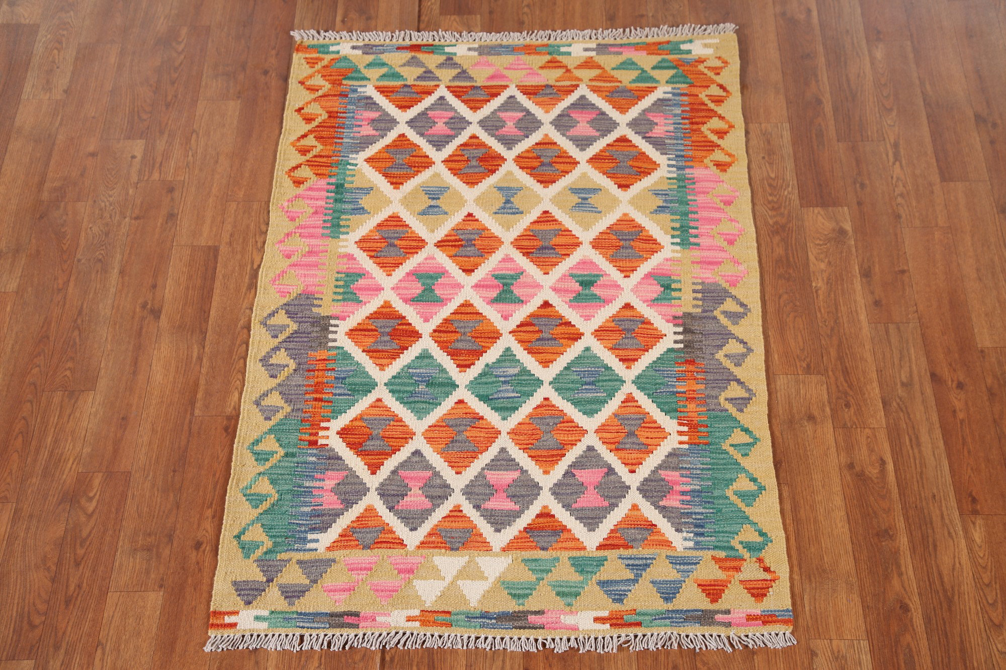 Dakota Fields Multolor Kilim Oriental Accent Rug 3x4 | Wayfair