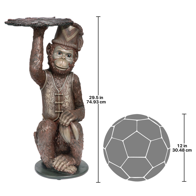 Design Toscano Moroccan Monkey Butler Figurine End Table & Reviews ...