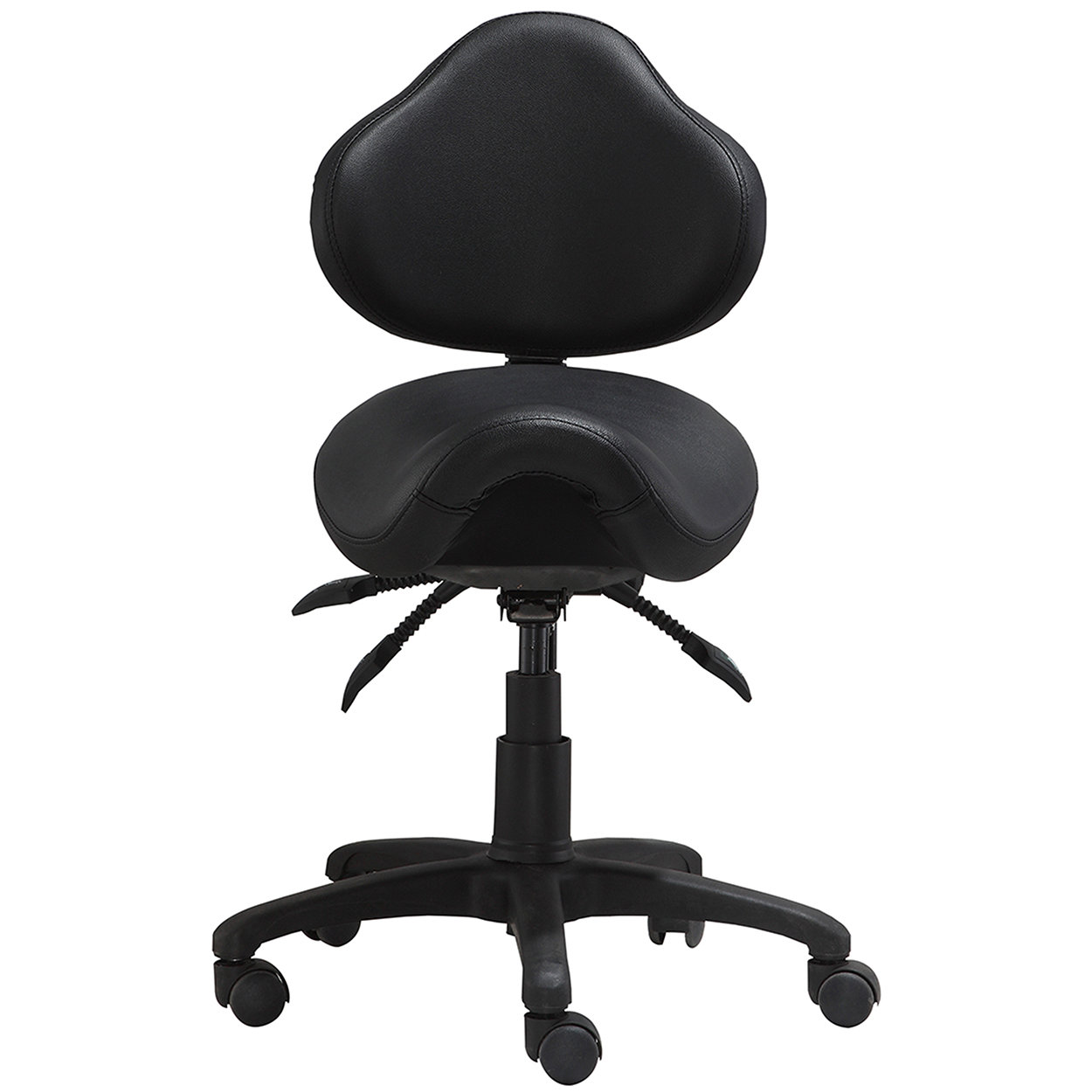 Inbox Zero Saddle Drafting Chair Ergonomic Tilt Saddle Stool Office ...