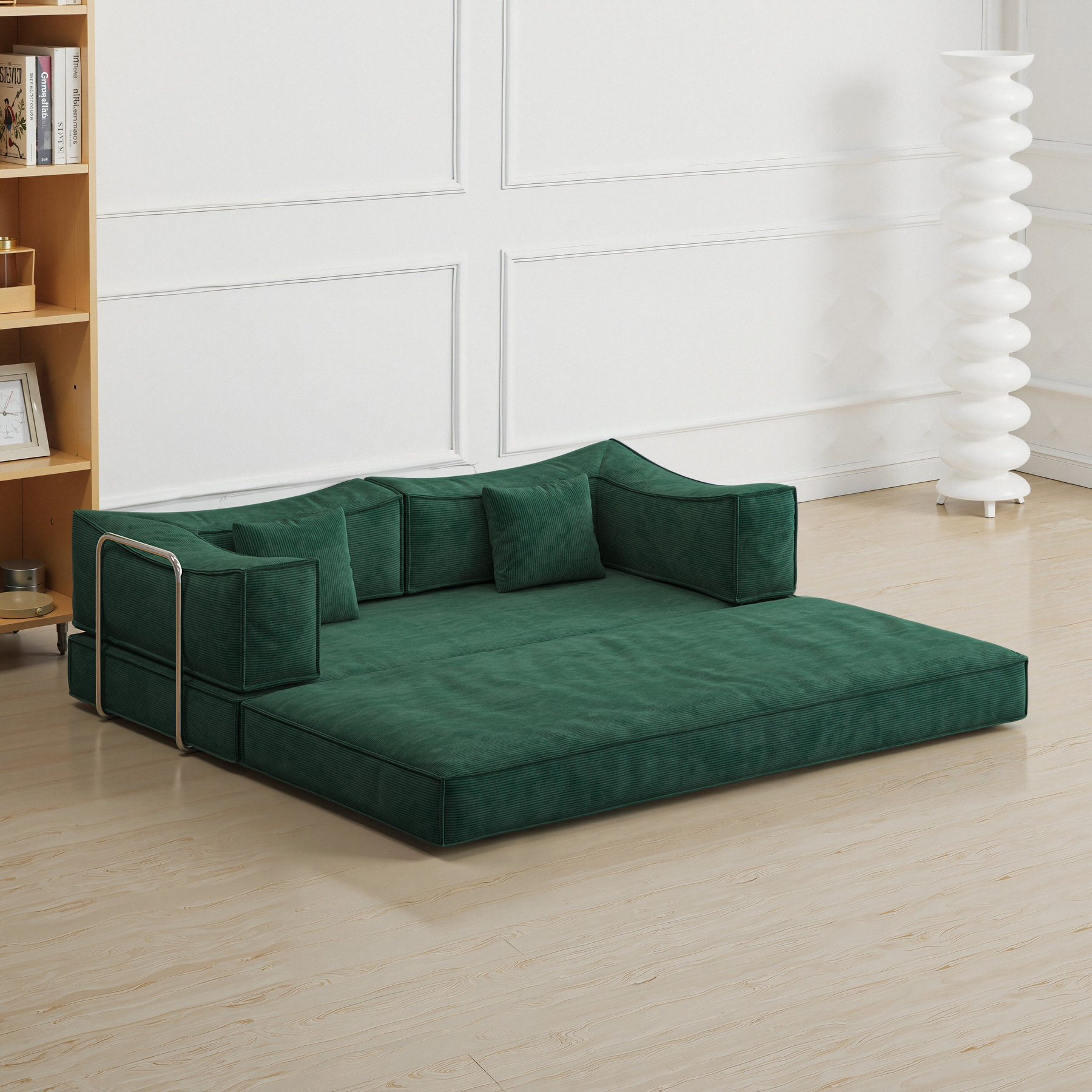 Latitude Run® Modular sofa, convertible pudding block sofa, floor ...