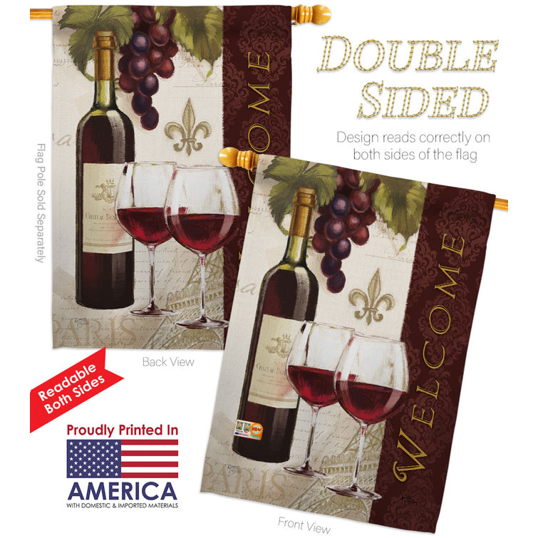 Breeze Decor Double Sided 40'' H x 28'' W Polyester House Flag | Wayfair