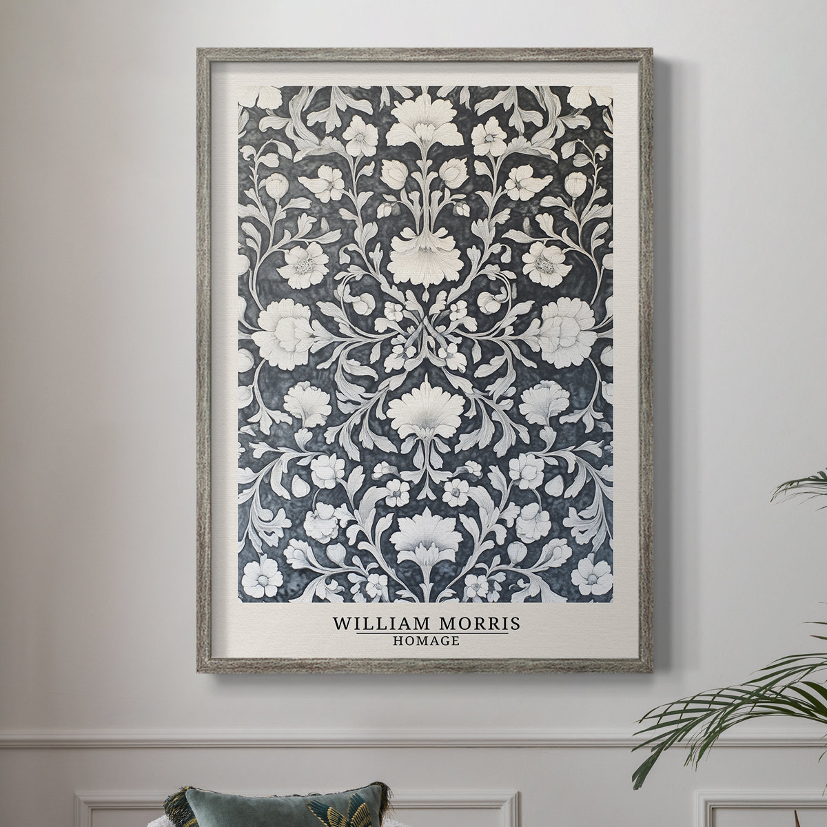 Alcott Hill® WM MORRIS Series DCLXXIX Framed Print - Solid Wood | Wayfair