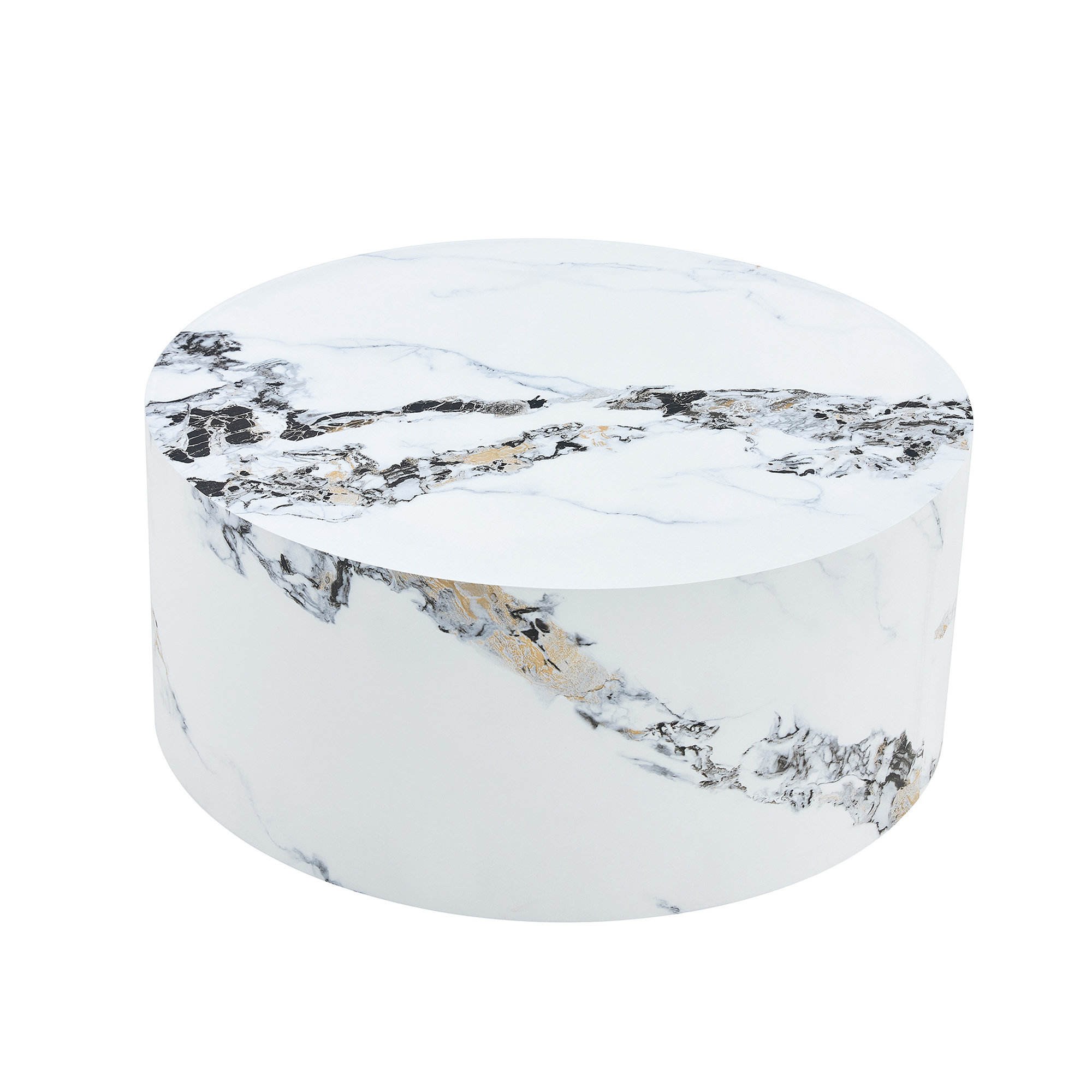 Wrought Studio™ The Cylindrical Table With Its Patterned Design Can Be ...