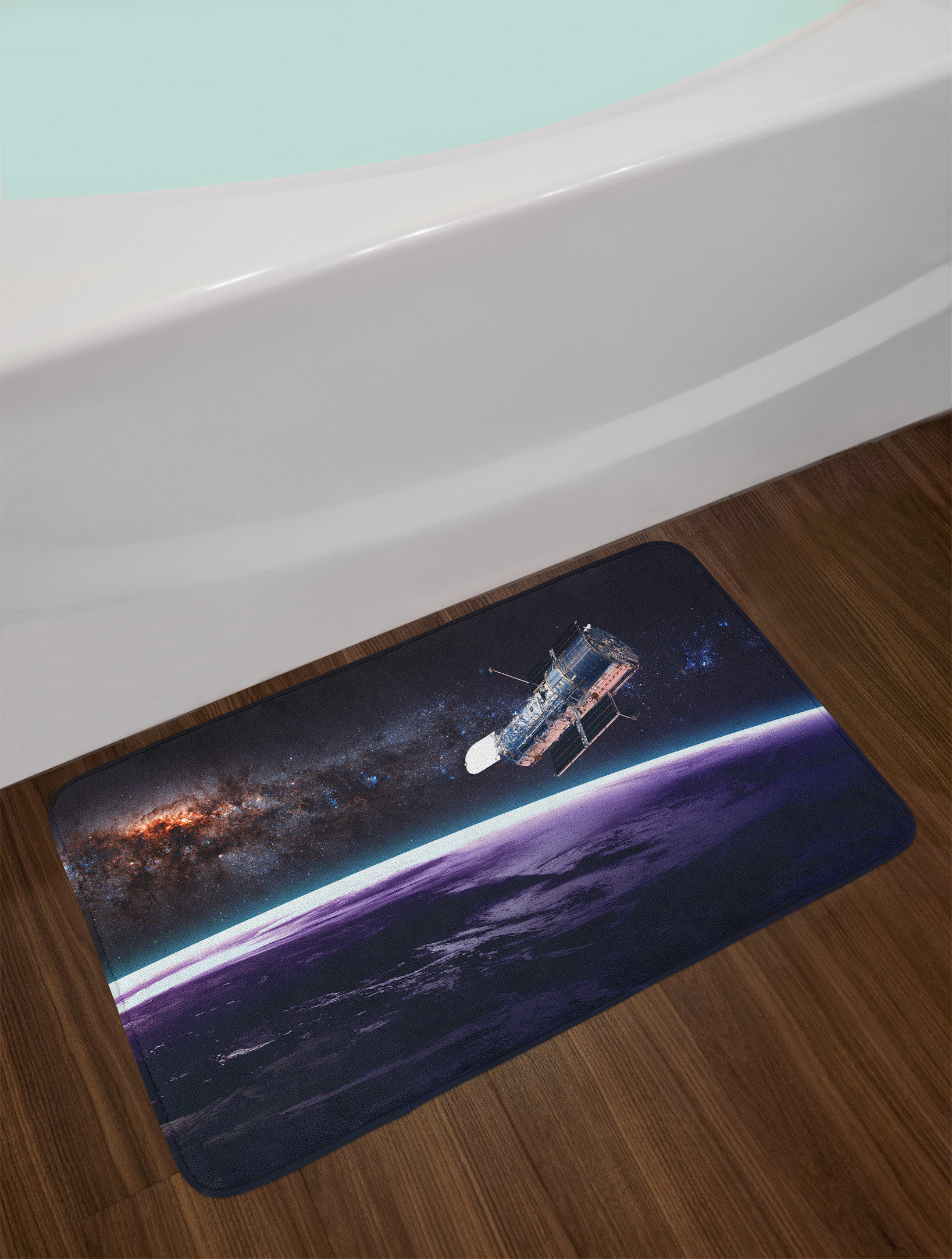 East Urban Home Hubble Plush Bath Mat, Real Life Image in Space, 30.2 ...