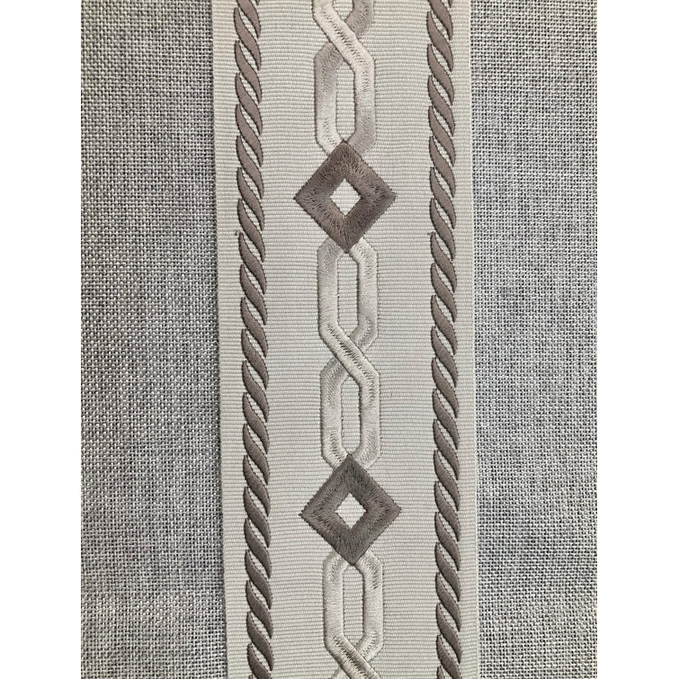 Rose Lace And Braid Woven Embroidery Fabric Tape 3.25" Width Trim | Wayfair