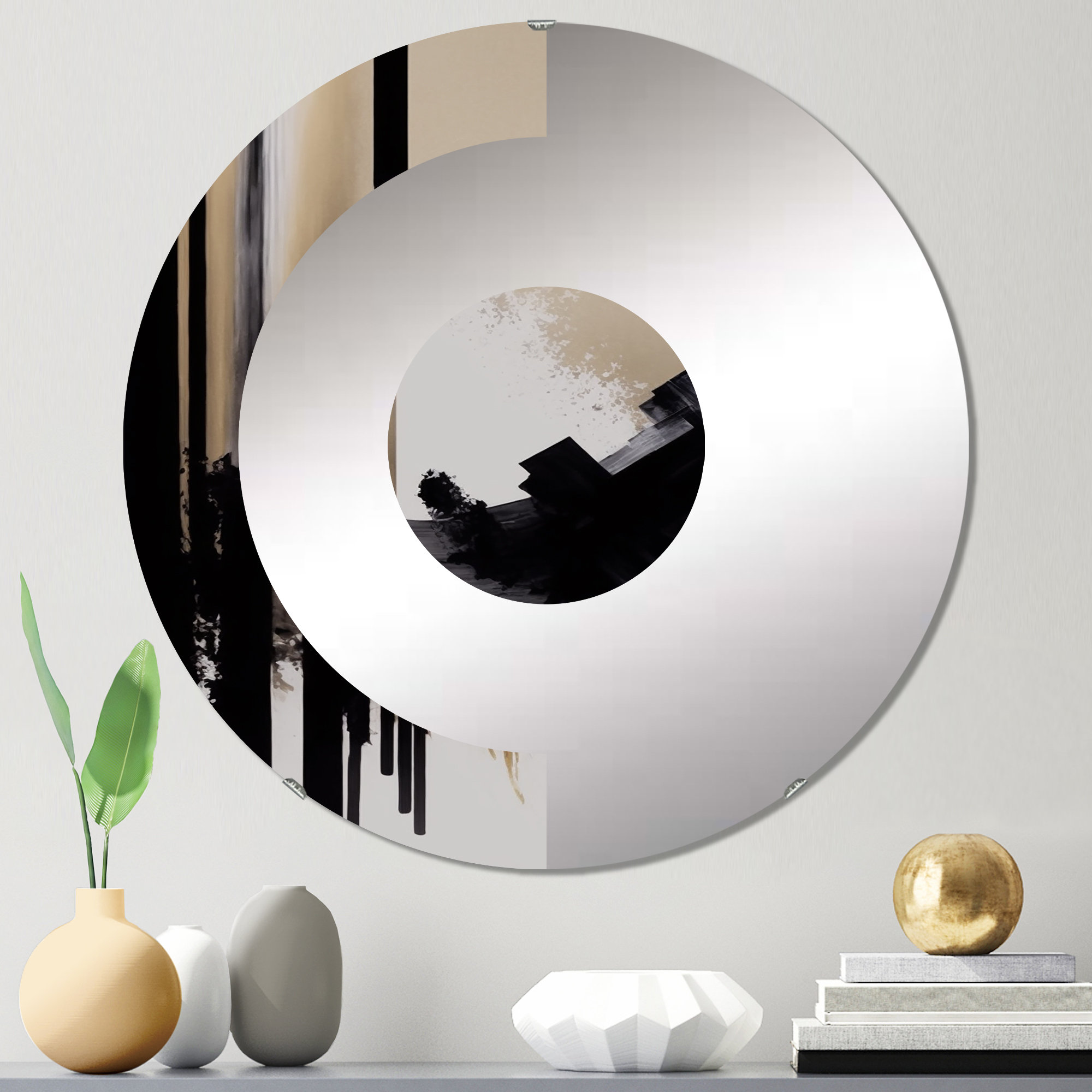 East Urban Home Larinda - Half Circle Wall Mirror | Wayfair