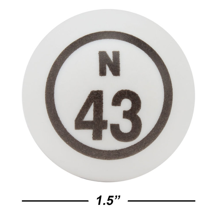 GSE Games & Sports Expert Large Bingo Game Set with Bingo Cage, 1.5 ...