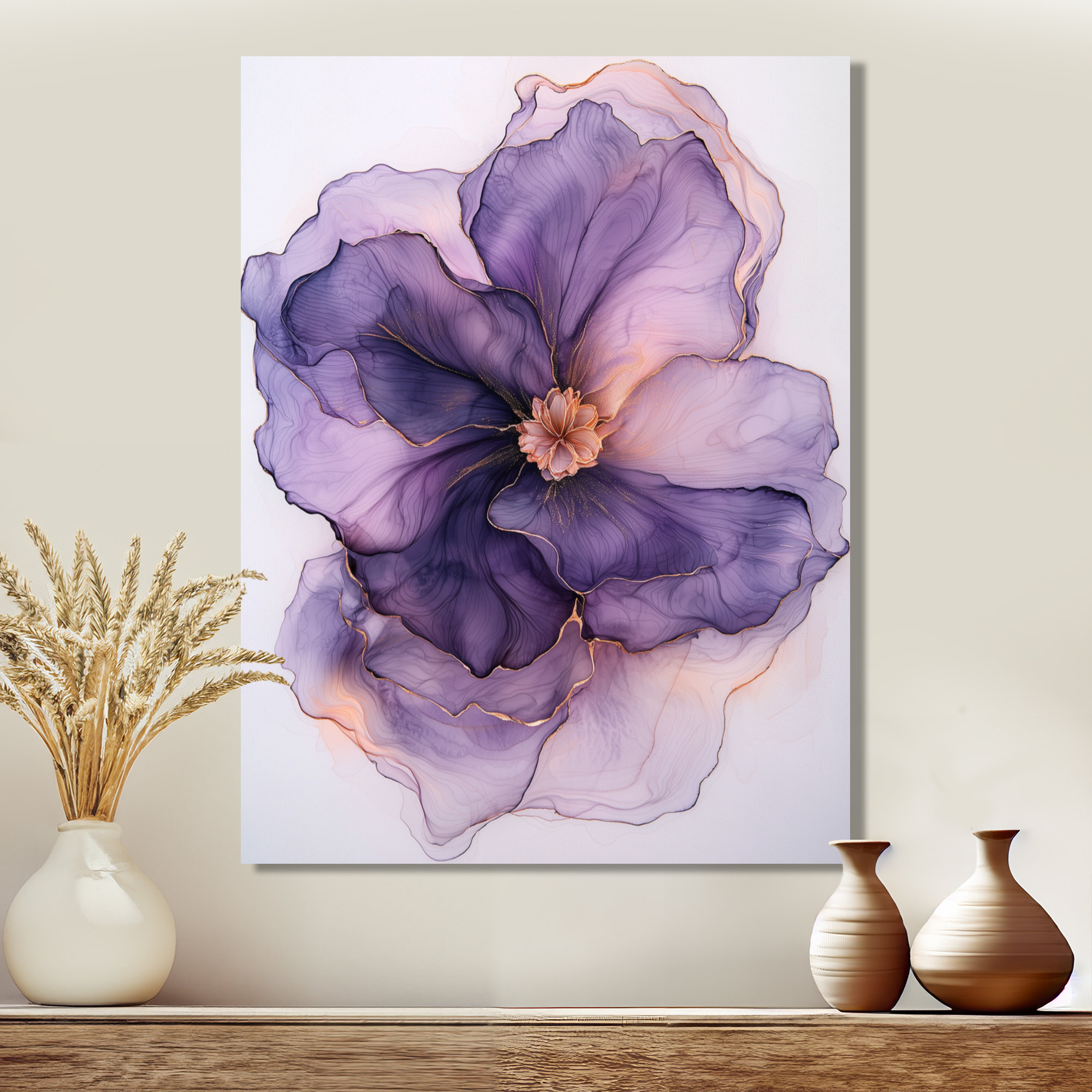 Ophelia & Co. Eternal Echo Of Purple Begonia II - Geraniums Metal Wall ...