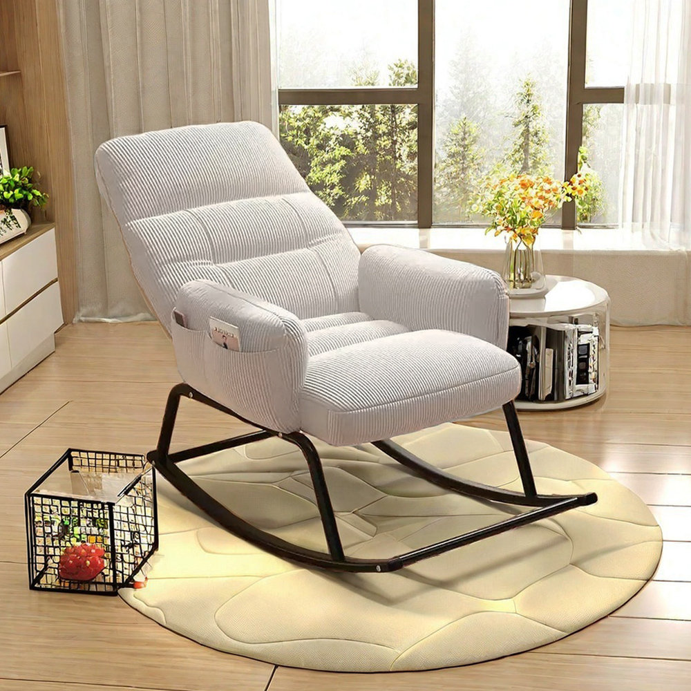 wangling hone Adjustable Back Rocking Chair with Storage Bag | Wayfair