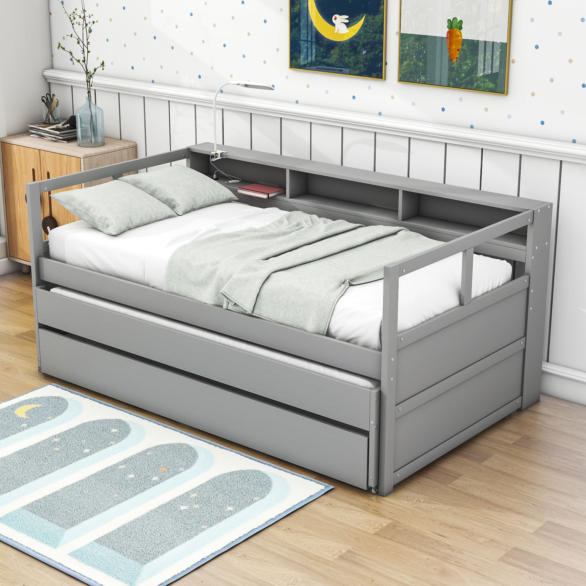 Wildon Home® Dhruv Extra-long Twin Daybed with Trundle | Wayfair