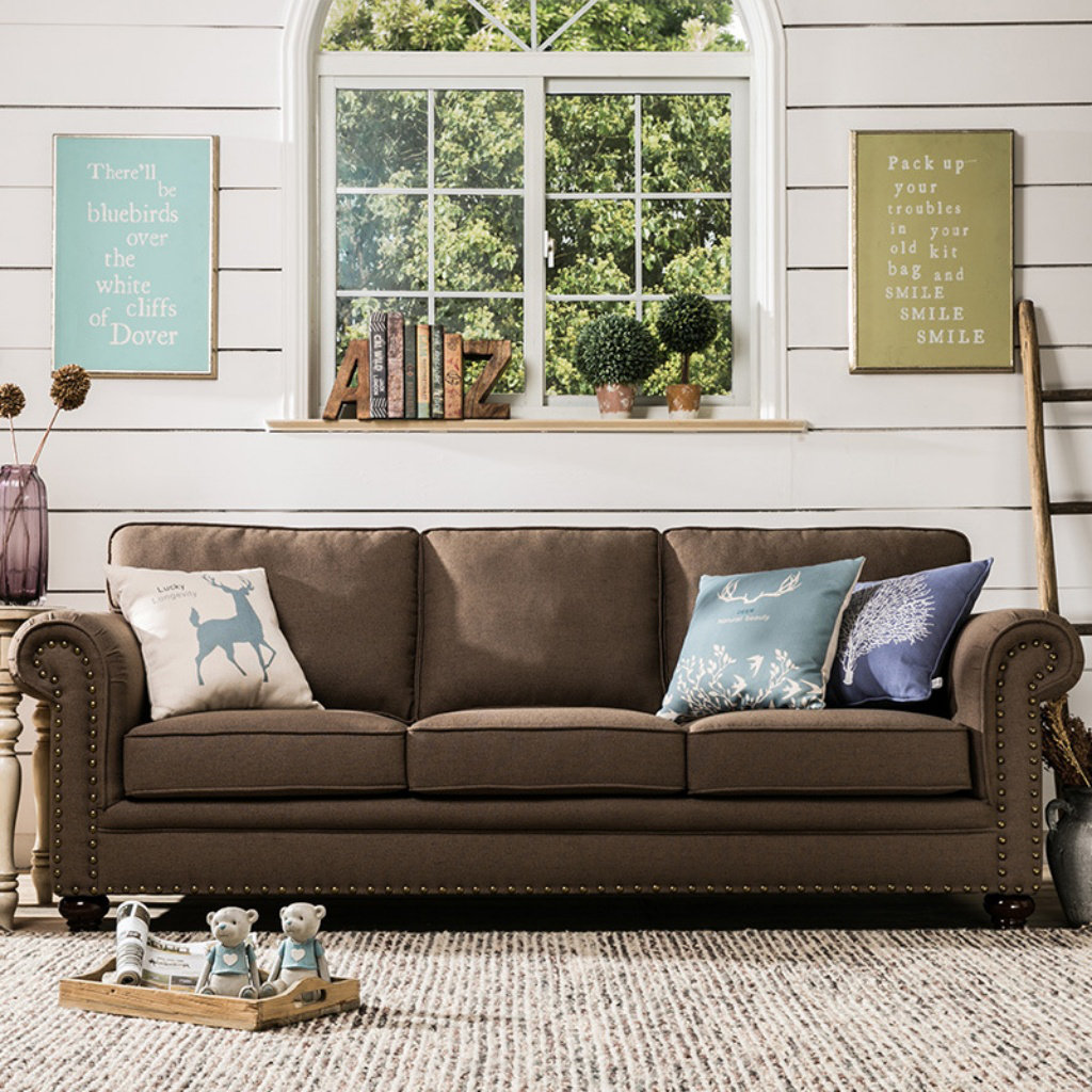Danbenla design American Country Simple Three-seat Sofa - Wayfair Canada