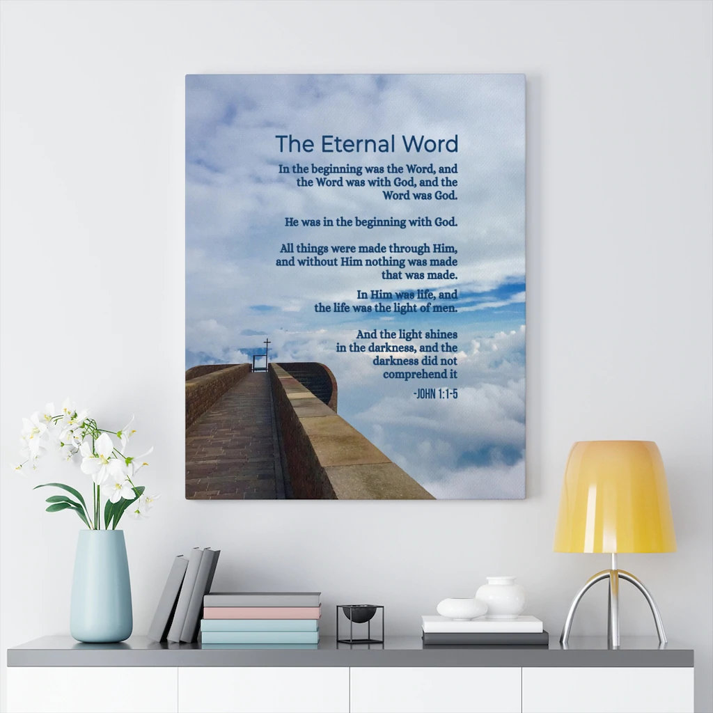 Trinx The Eternal Word - Wrapped Canvas Print | Wayfair