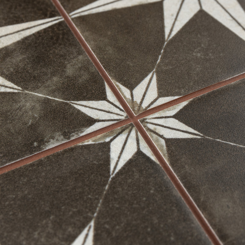 Merola Tile Harmonia 13" x 13" Ceramic Patterned Wall & Floor Tile ...