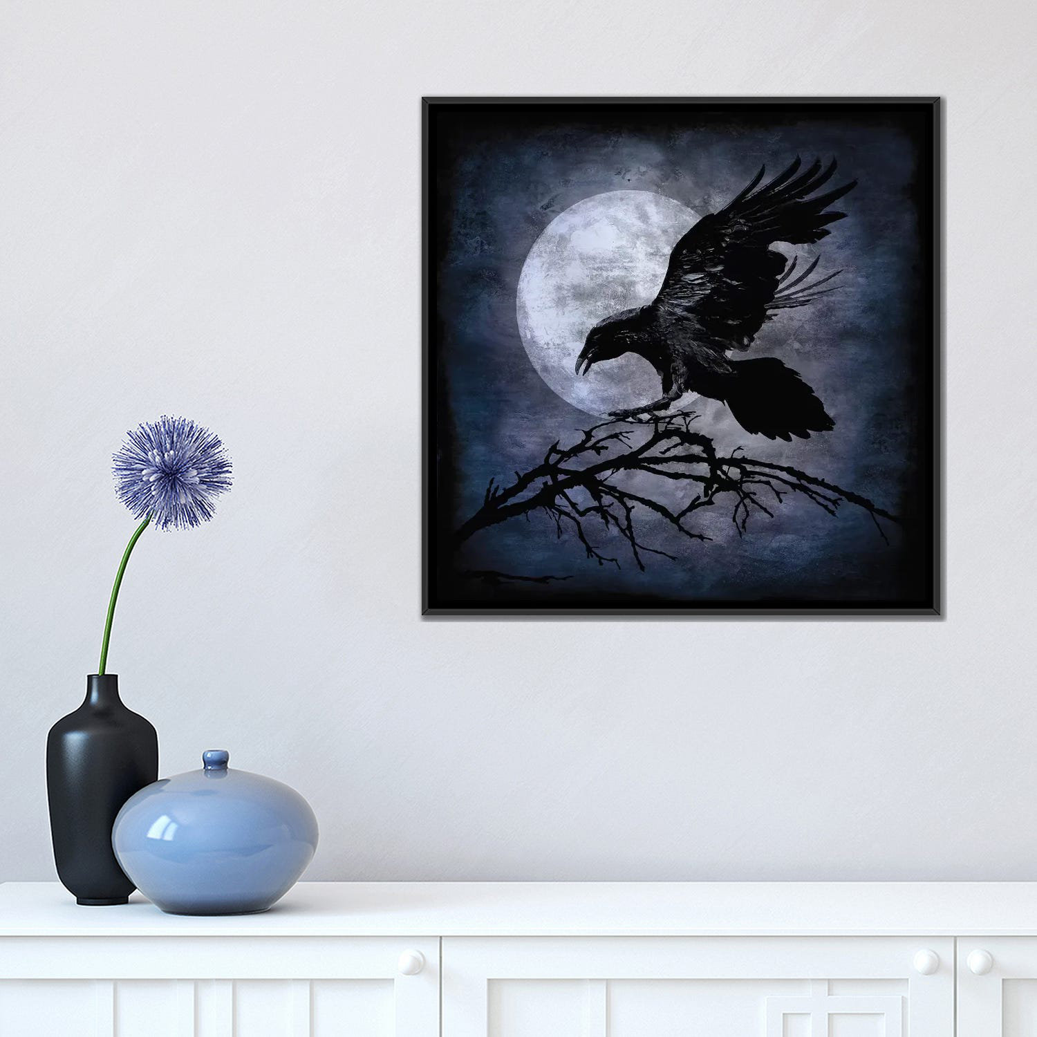 East Urban Home Crow by Martin Wagner - Gallery-Wrapped Canvas Giclee ...