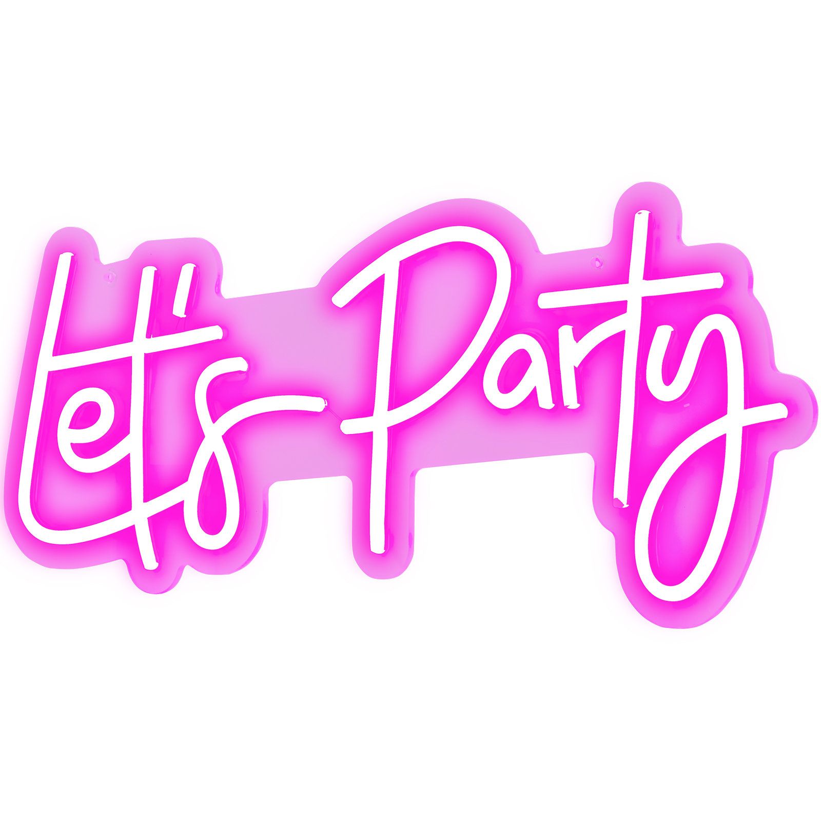 VEVOR Let's Party Neon Sign, 23" X 10", Pink - Wayfair Canada