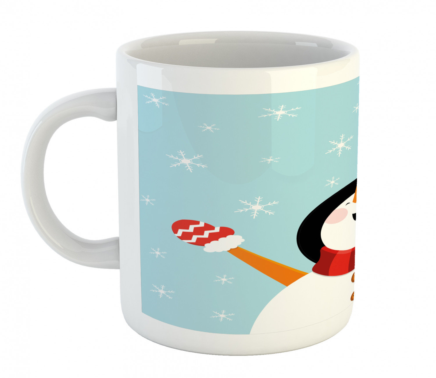 East Urban Home Happy Smiling Snowman Coffee Mug | Wayfair