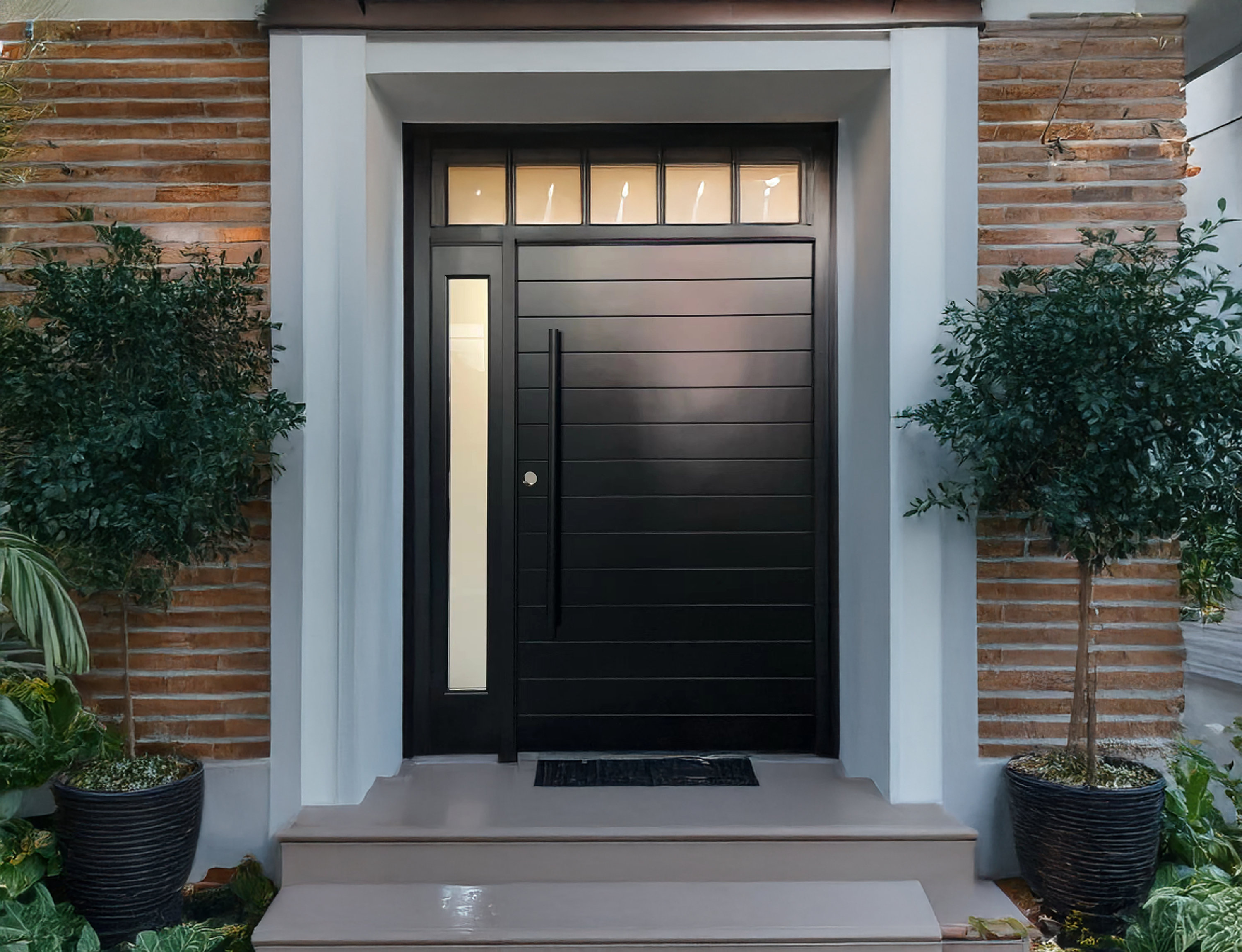 FOREVERDOORS 60x80 Exterior Pivot Composite Door Ct01pv Black ...