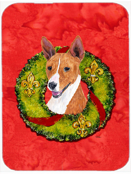 Wildon Home® Burniece Basenji in Wreath Glass Cutting Board | Wayfair