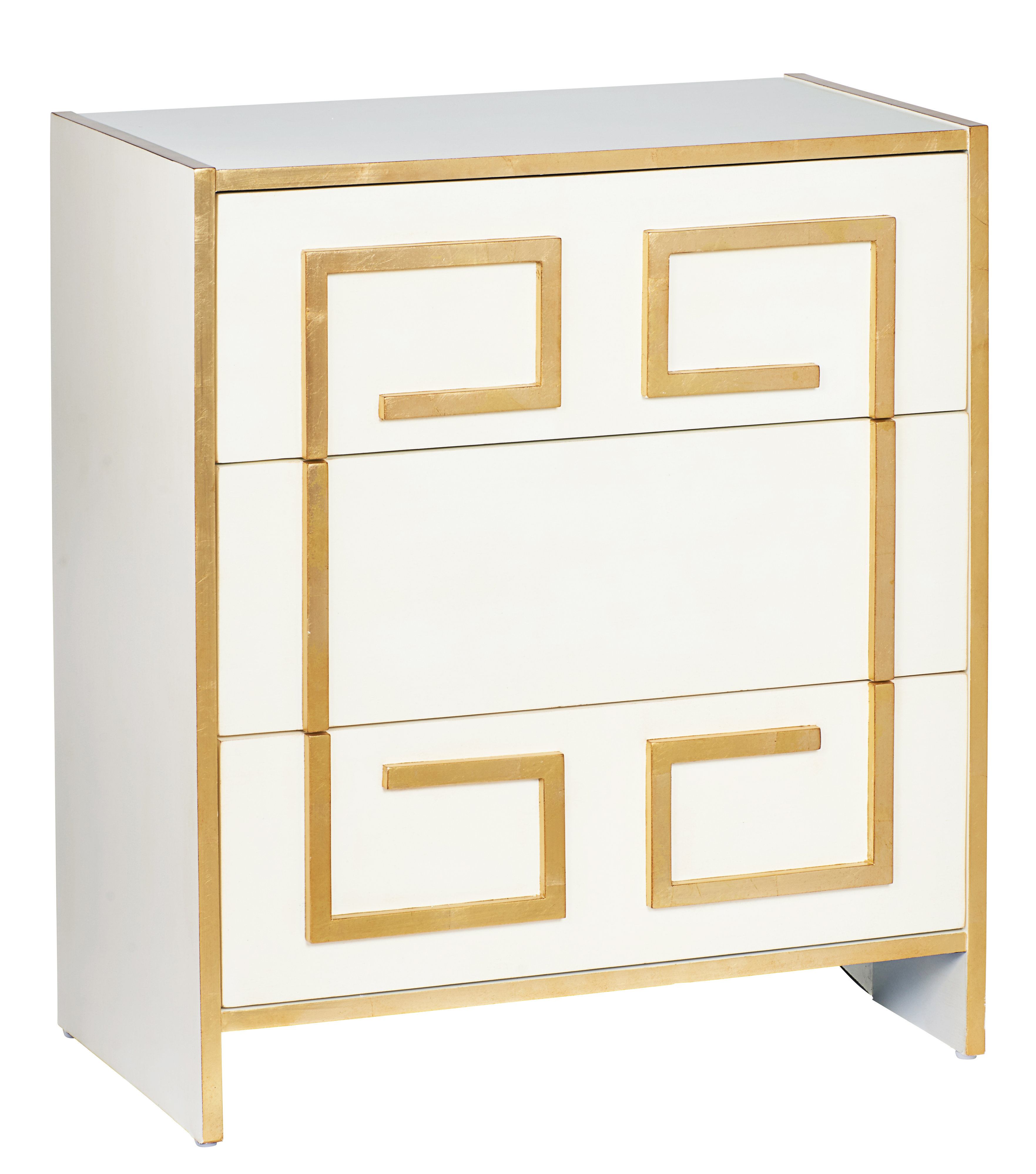Bradburn Home Greek 3 Drawer Accent Chest | Wayfair