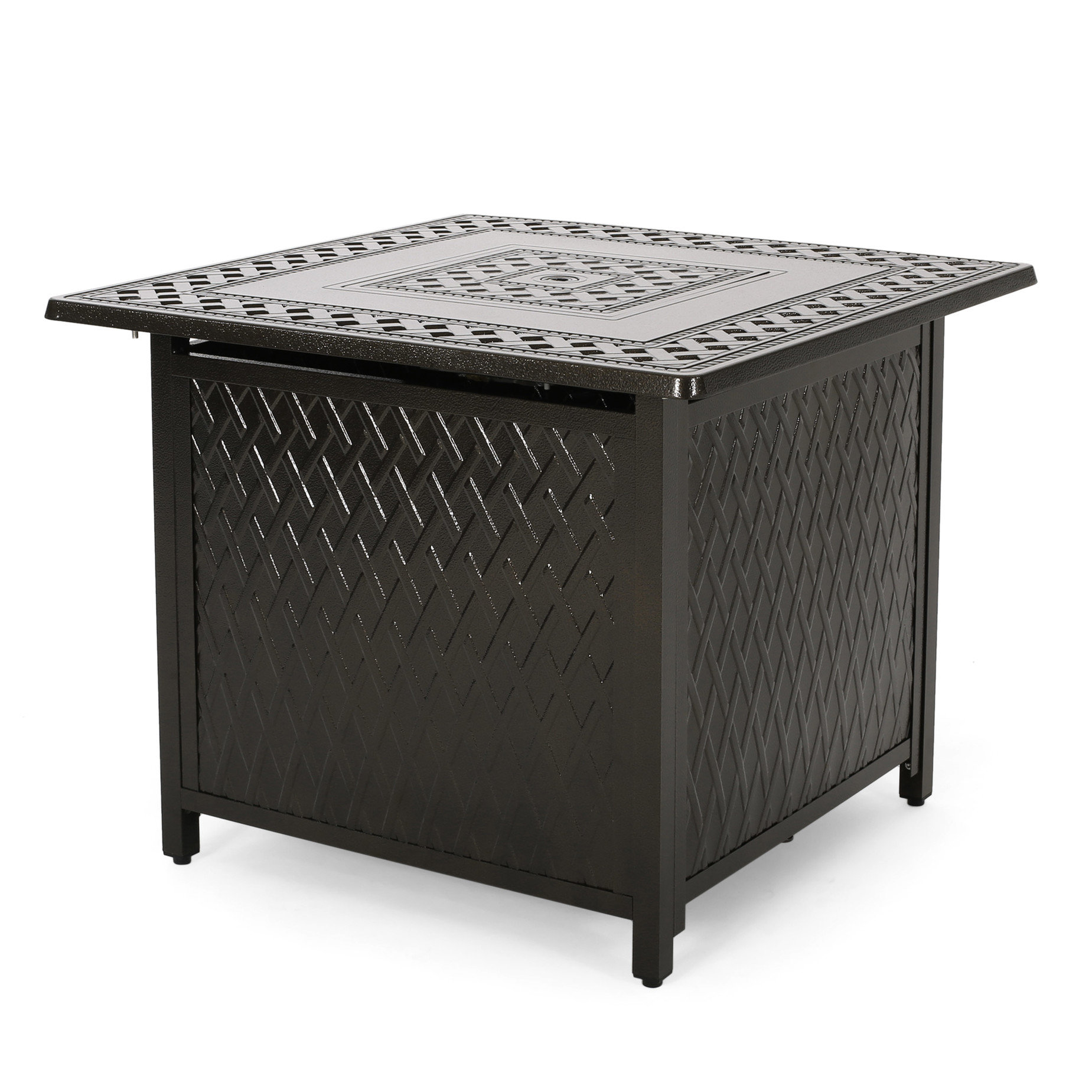 Latitude Run® 32" Square Rustproof Aluminum Fire Pit - 37,000 ...