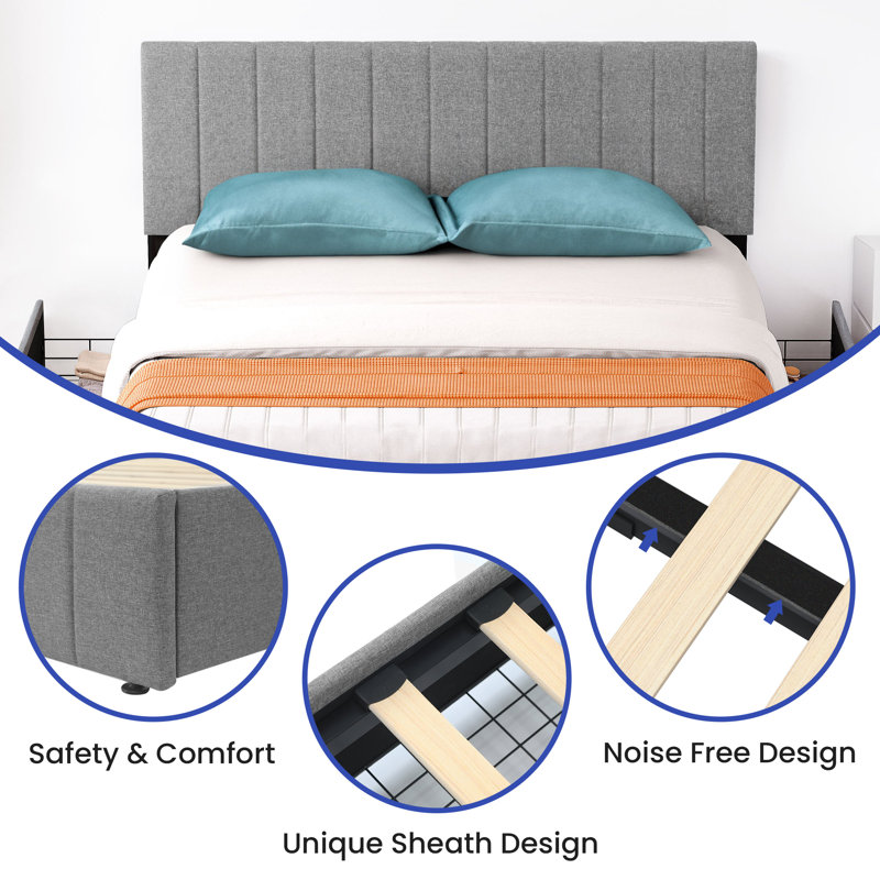 Latitude Run® Tanesa Upholstered Storage Bed | Wayfair