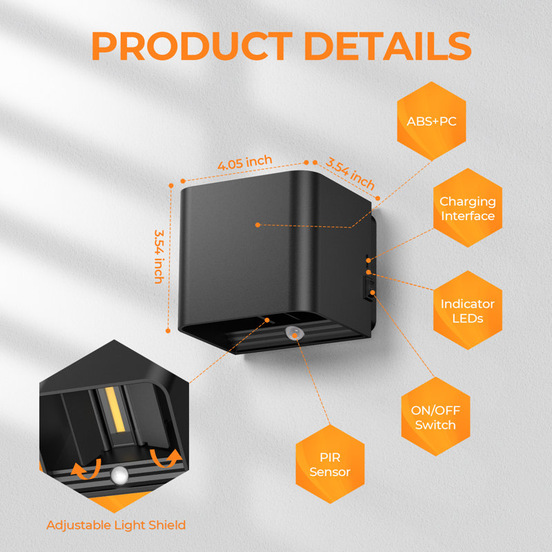 indoor sensor wall light