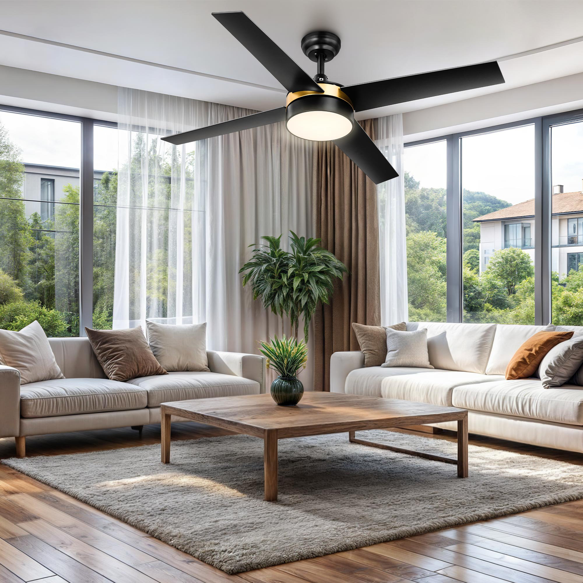 Willa Arlo™ Interiors Scottsville 52 Inch Modern Ceiling Fans with ...