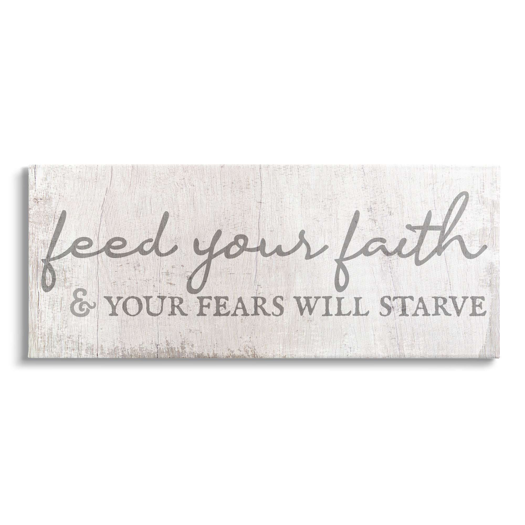 Gracie Oaks Feed Your Faith Spiritual Canvas Wall Art Design By Lil ...