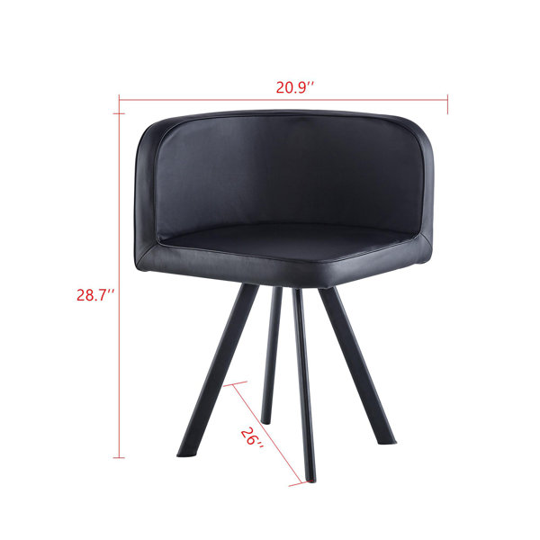 Orren Ellis Triangle Seat Curved Back Marble Dining Table Set | Wayfair