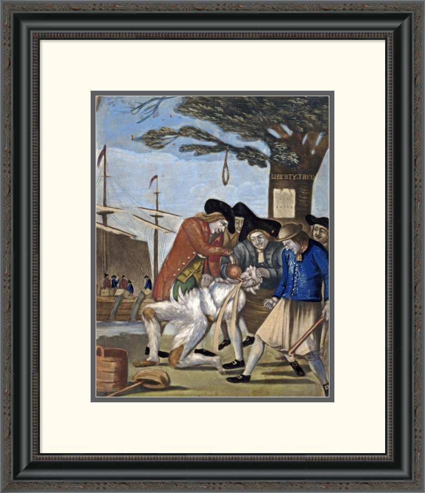 Global Gallery 'Tarring and Feathering' by Philip Dawe Framed Painting ...
