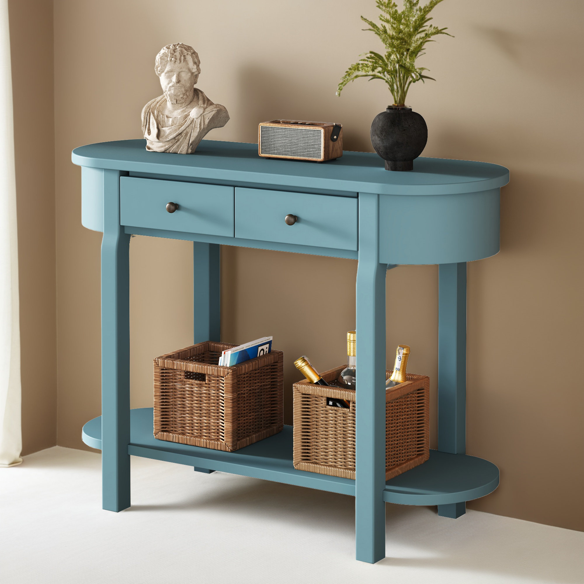 Red Barrel Studio 40" Console Table Entryway Sofa Side Table for ...