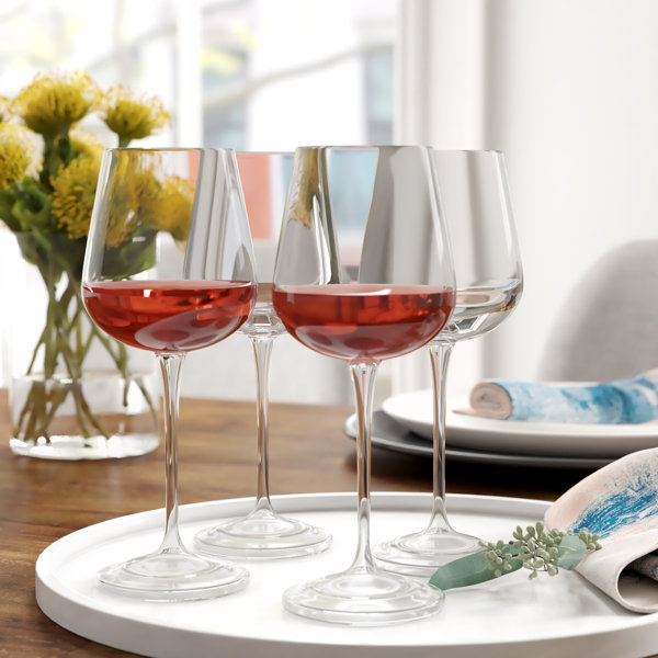Corrigan Studio® Saori 11 oz. Crystal Red Wine Glass & Reviews | Wayfair